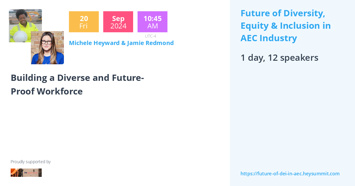 Jamie Redmond - Future of Diversity, Equity & Inclusion in AEC Industry