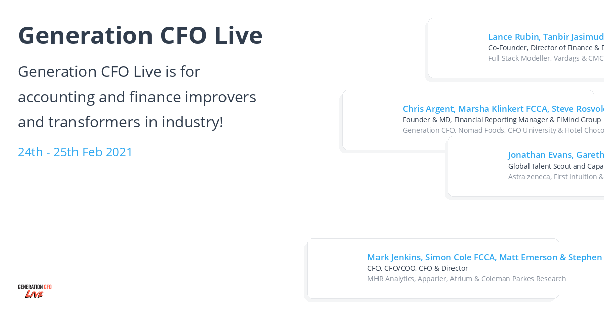 Generation CFO Live - Generation CFO Live