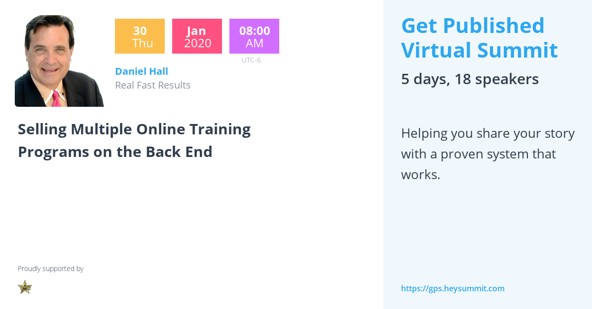 Daniel Hall - Get Published Virtual Summit