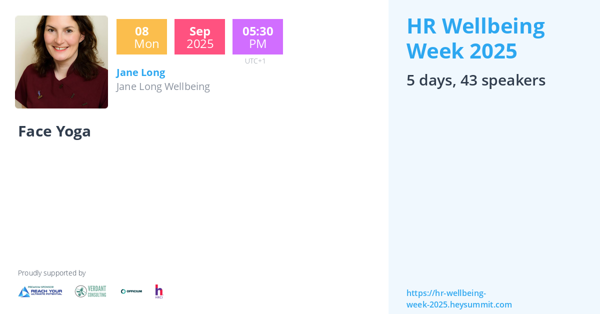 Jane Long - HR Wellbeing Week 2025