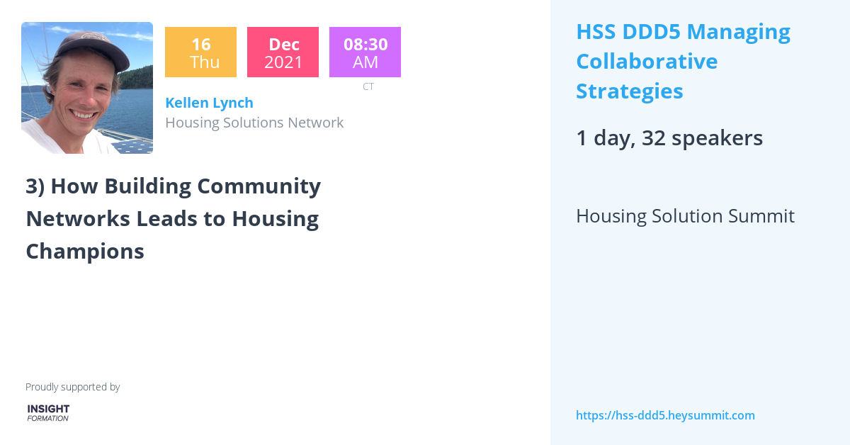 3) How Building Community Networks Leads to Housing Champions