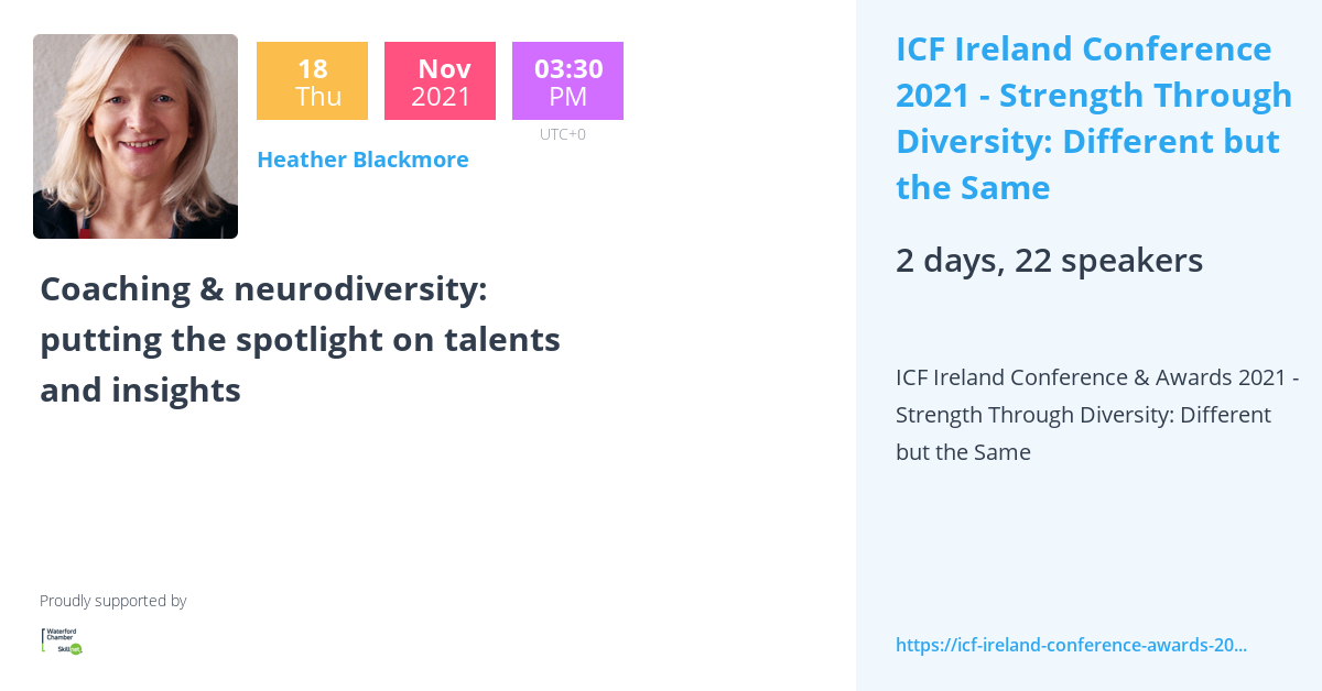 Coaching & neurodiversity: putting the spotlight on talents and insights