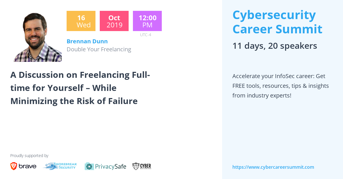 Brennan Dunn - Cybersecurity Career Summit