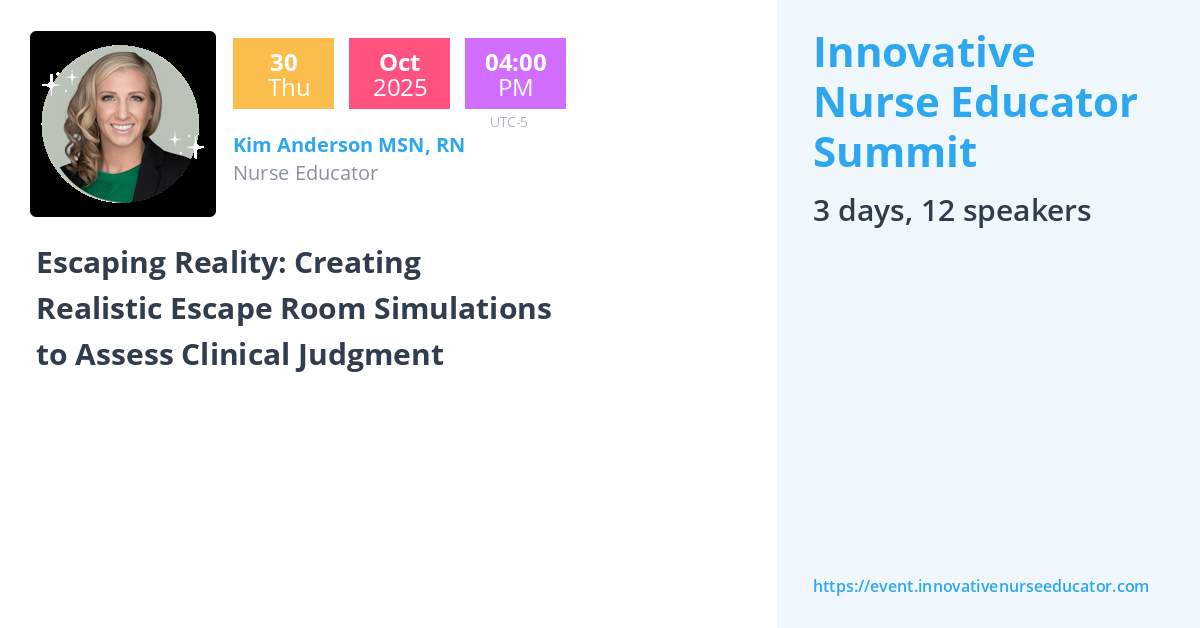 Escaping Reality: Creating Realistic Escape Room Simulations to Assess ...