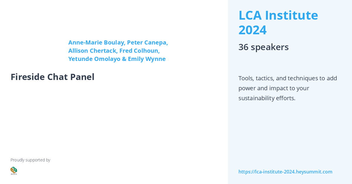 Emily Wynne - LCA Institute 2024