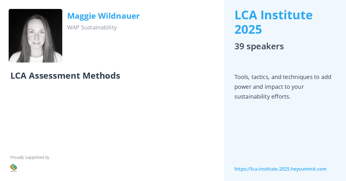 LCA Assessment Methods