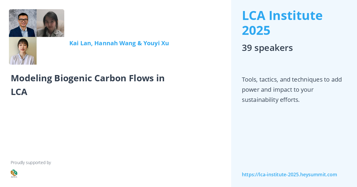 Modeling Biogenic Carbon Flows in LCA
