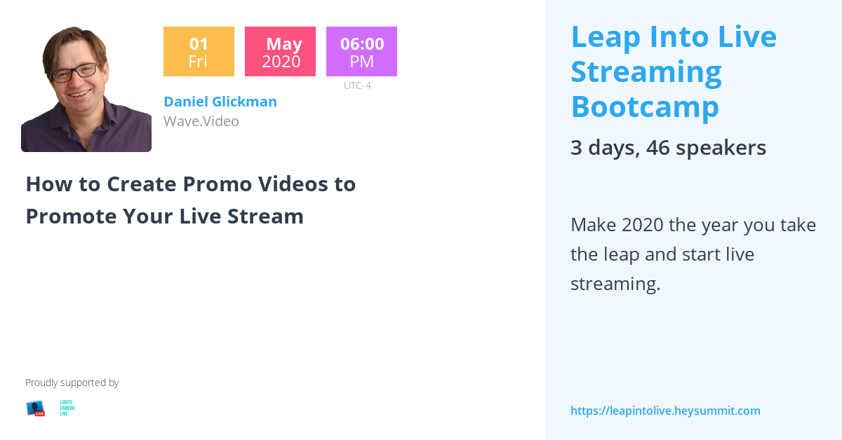 How to Create Promo Videos to Promote Your Live Stream
