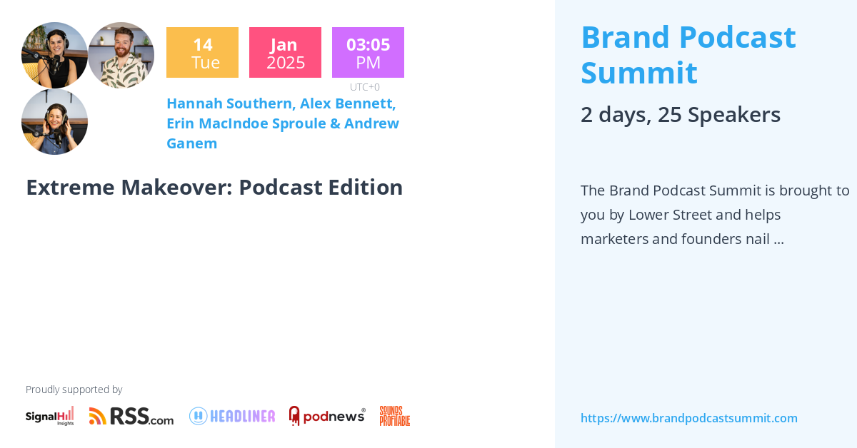 Erin MacIndoe Sproule - Brand Podcast Summit