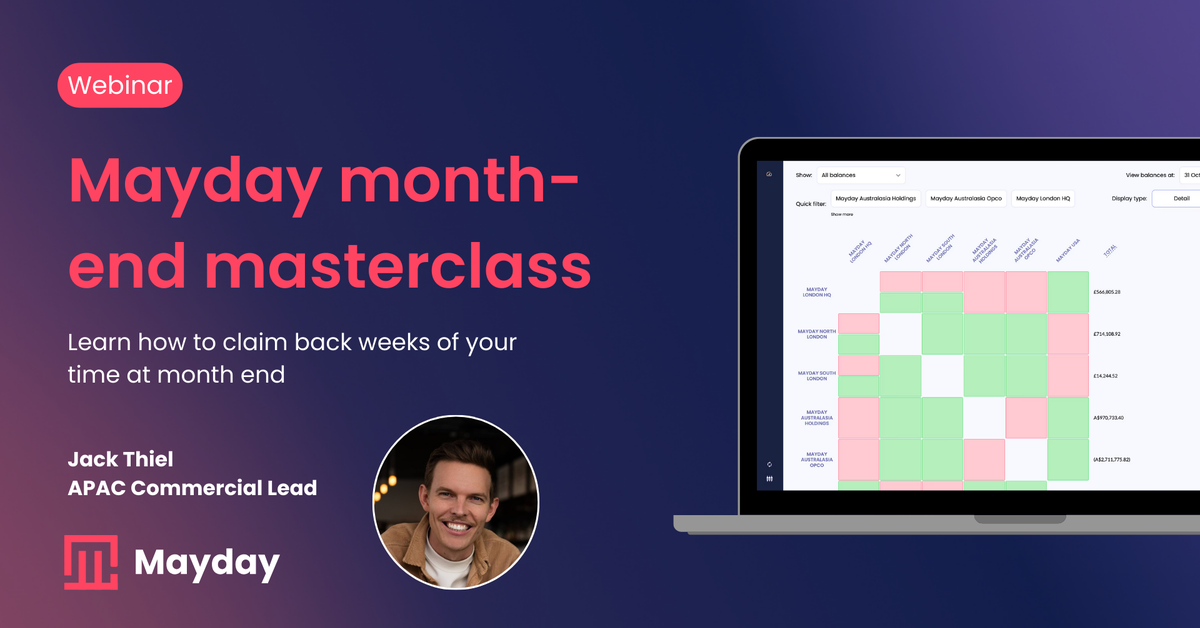 Schedule Mayday Masterclass Apac