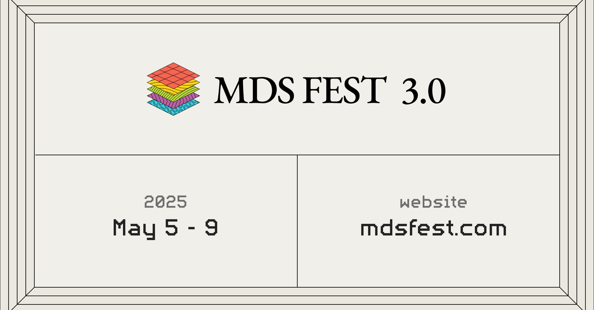 Schedule - MDS Fest 3.0
