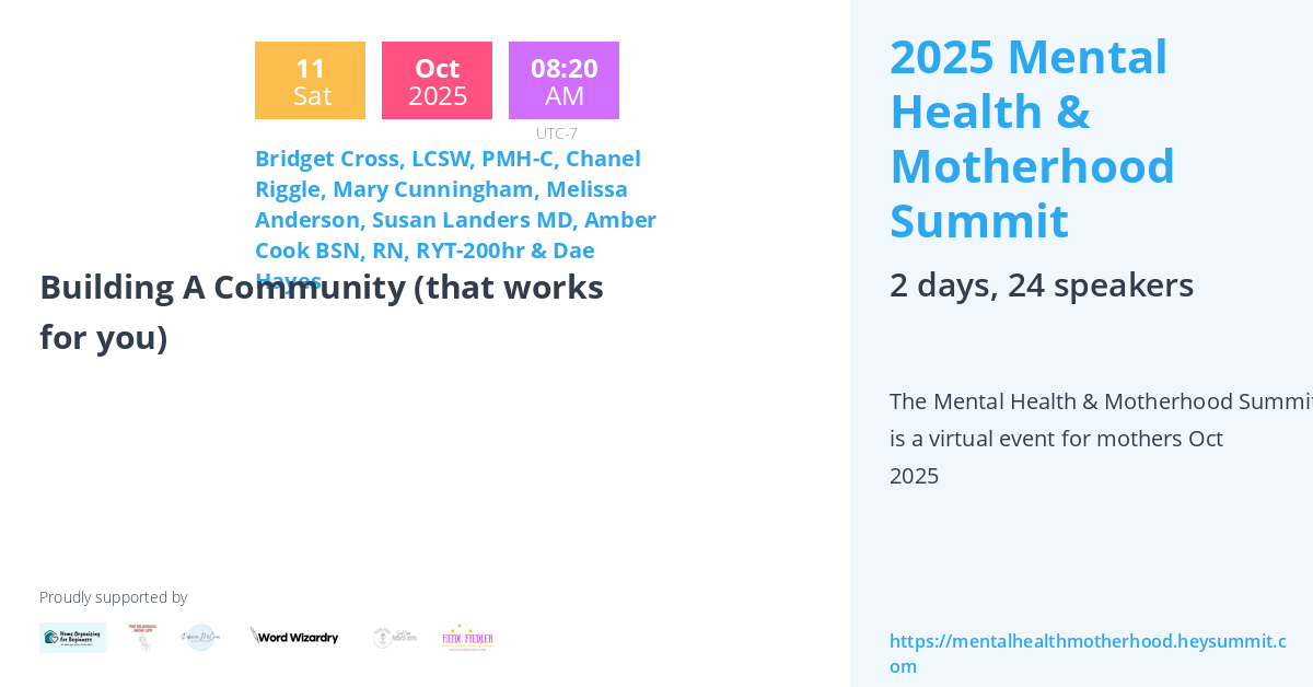 Building A Community (that works for you)