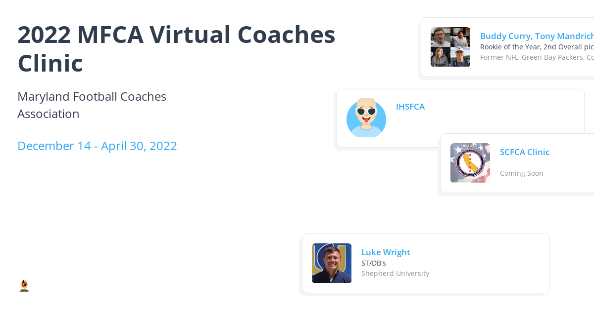 Speakers - 2022 MFCA Virtual Coaches Clinic