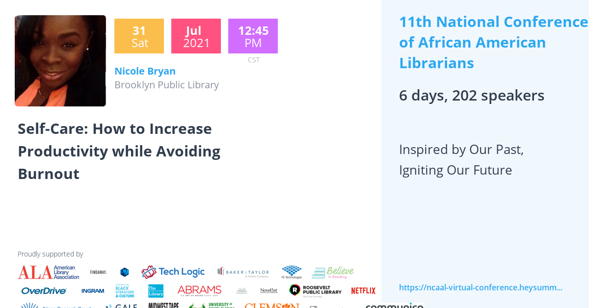 Nicole Bryan - 11th National Conference of African American Librarians