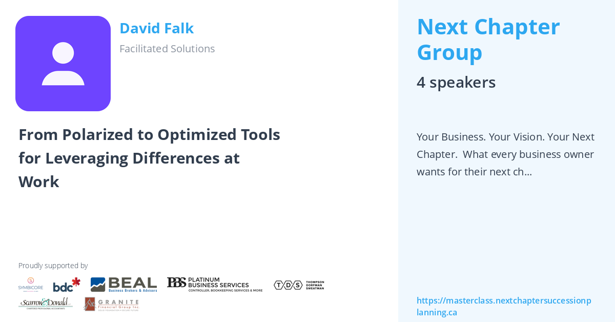 David Falk - Next Chapter Group
