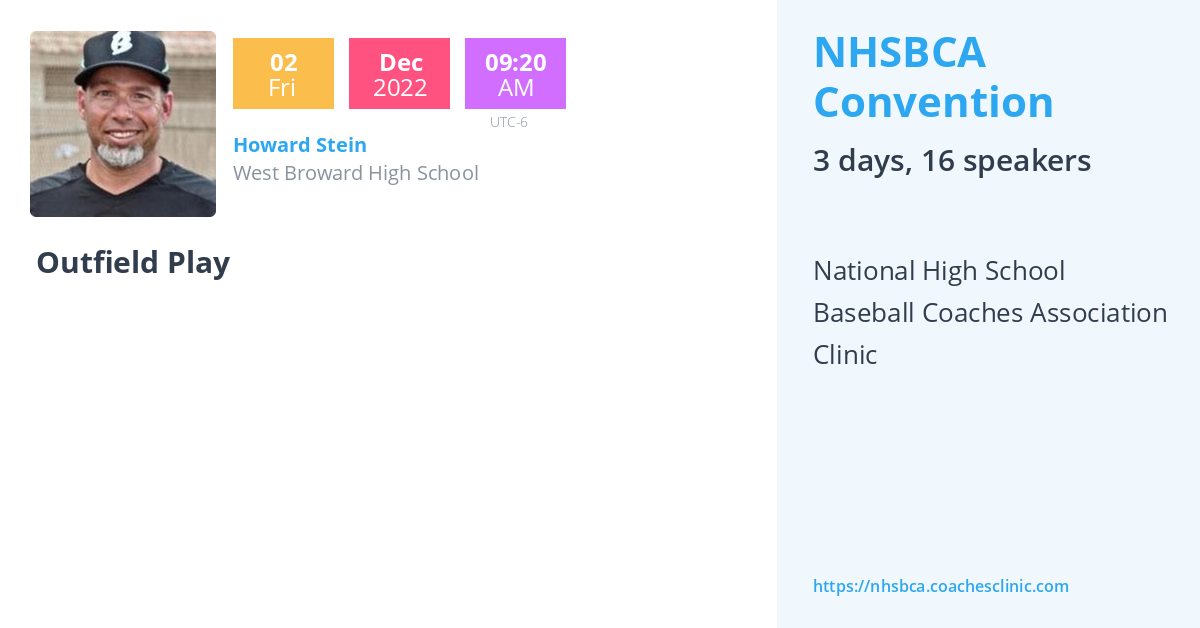 Howard Stein - NHSBCA Convention