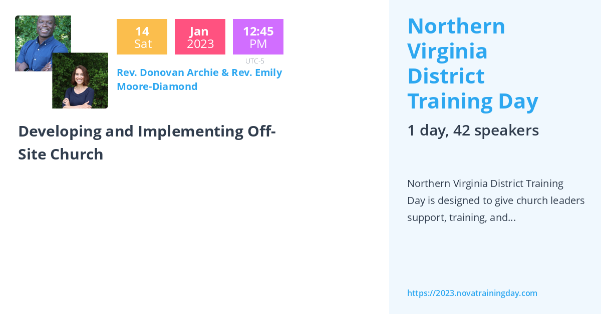 Rev. Emily Moore-Diamond - Northern Virginia District Training Day