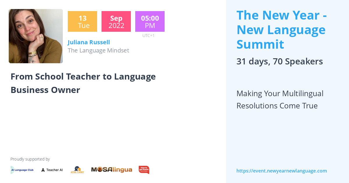 Juliana Russell - The New Year - New Language Summit
