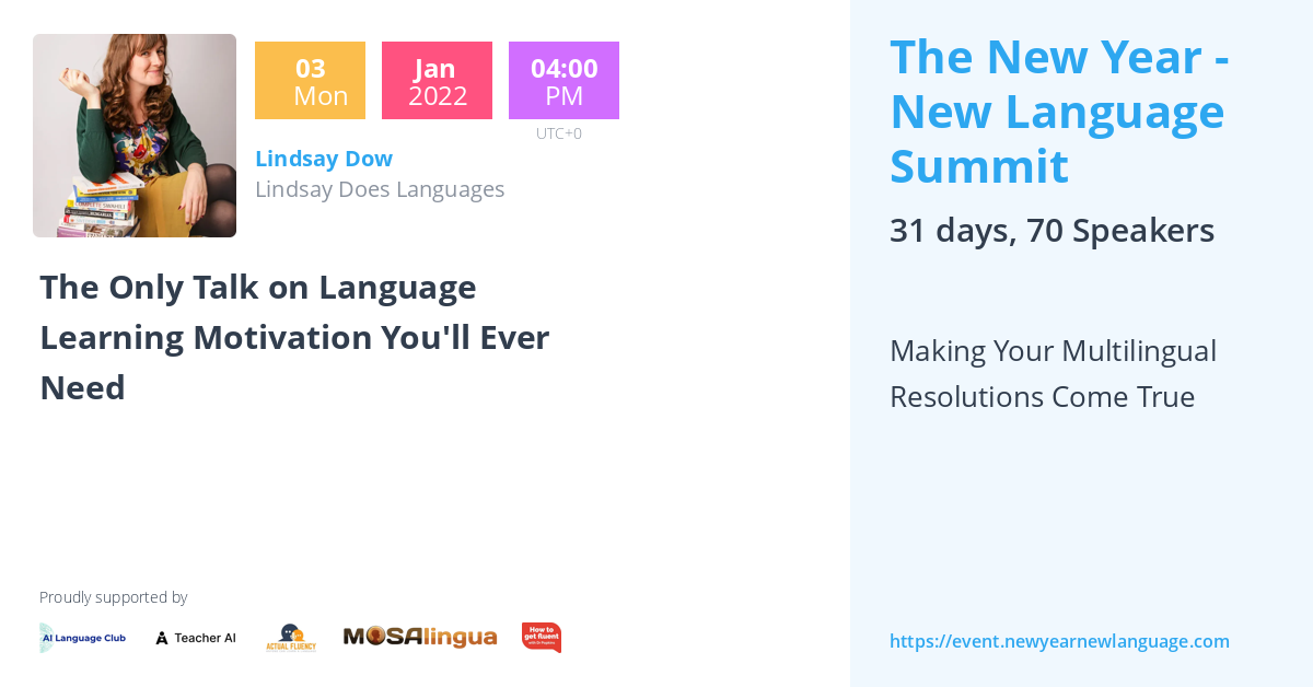 The Only Talk on Language Learning Motivation You'll Ever Need