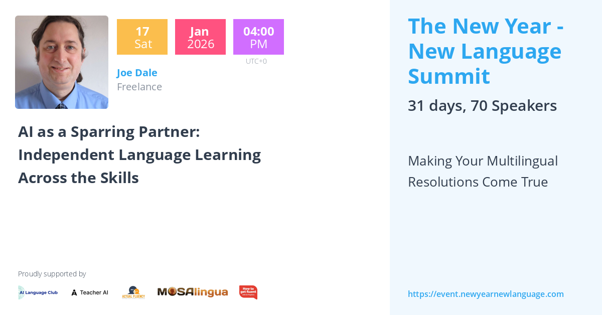 AI as a Sparring Partner: Independent Language Learning Across the Skills