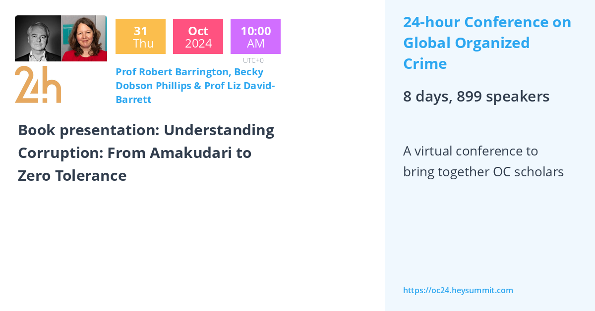 Becky Dobson Phillips - 24-hour Conference on Global Organized Crime