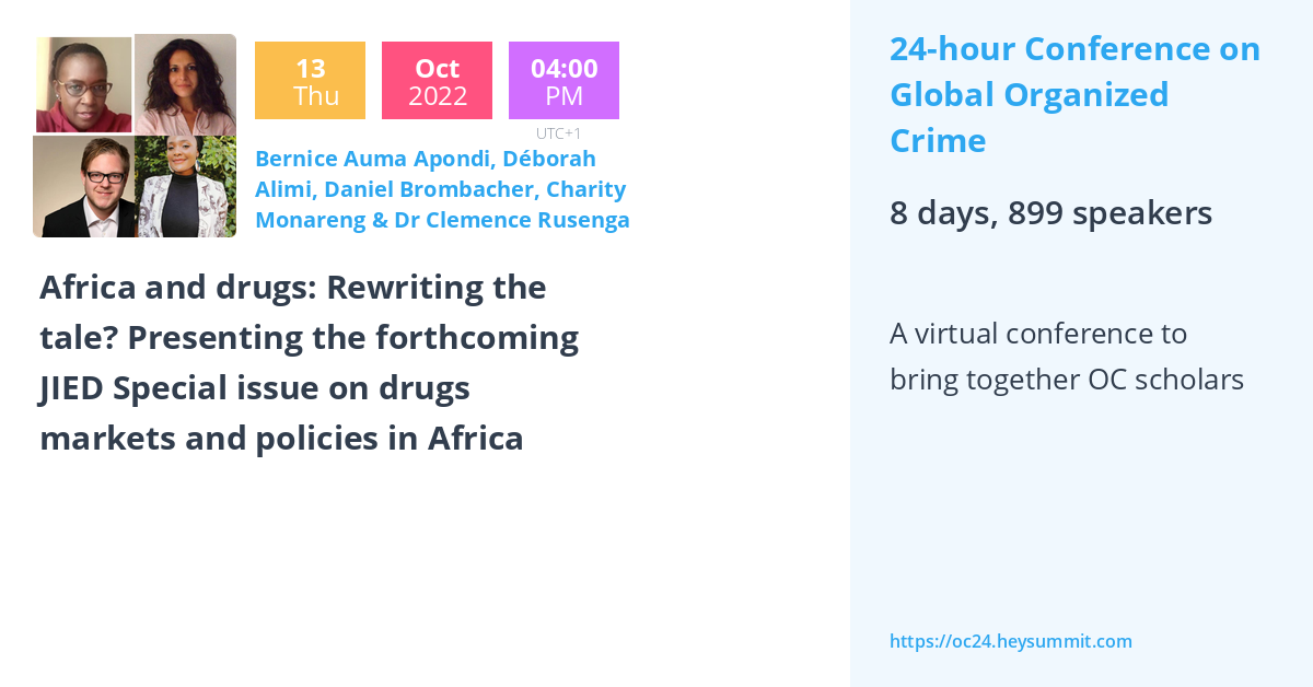 Bernice Auma Apondi - 24-hour Conference on Global Organized Crime