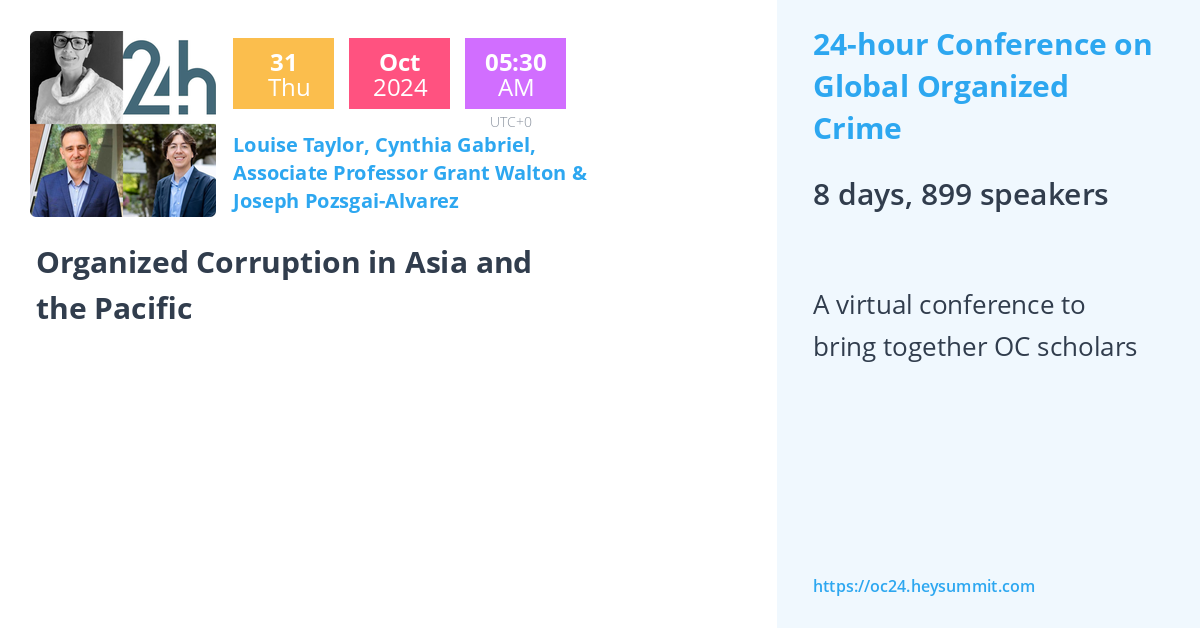 Cynthia Gabriel - 24-hour Conference on Global Organized Crime