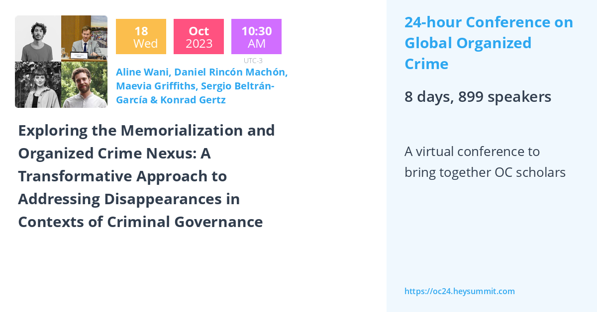 Daniel Rincón Machón - 24-hour Conference on Global Organized Crime