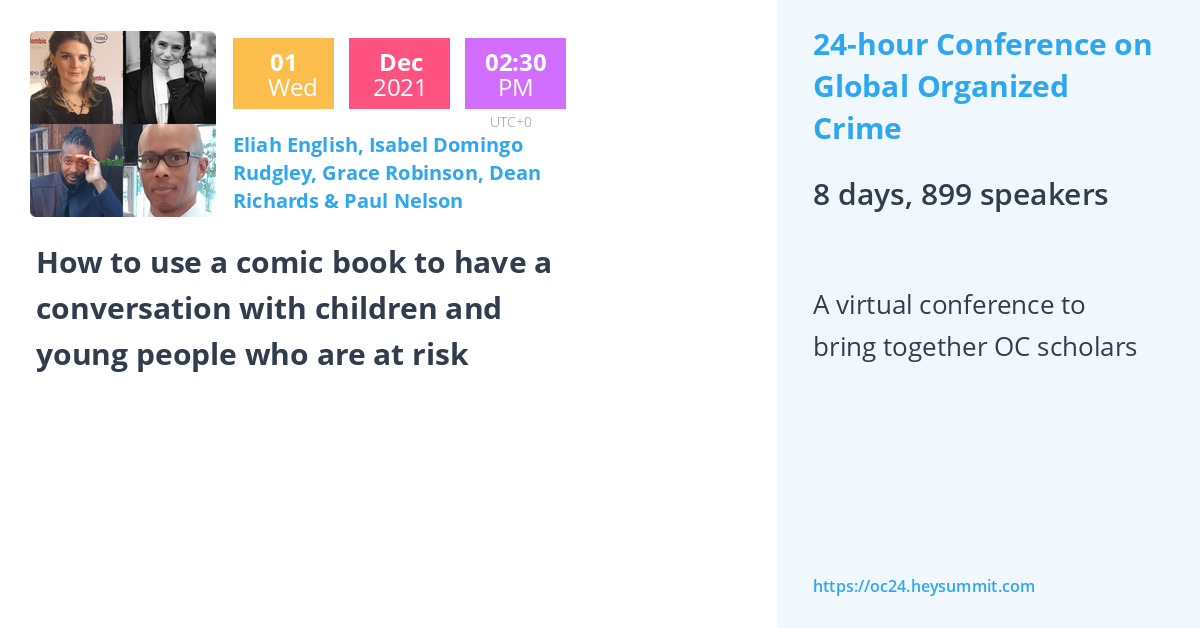 Eliah English - 24-hour Conference on Global Organized Crime