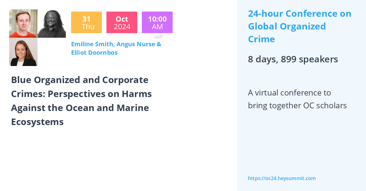 Emiline Smith - 24-hour Conference on Global Organized Crime