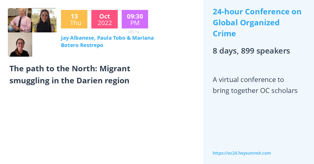 Mariana Botero Restrepo - 24-hour Conference on Global Organized Crime