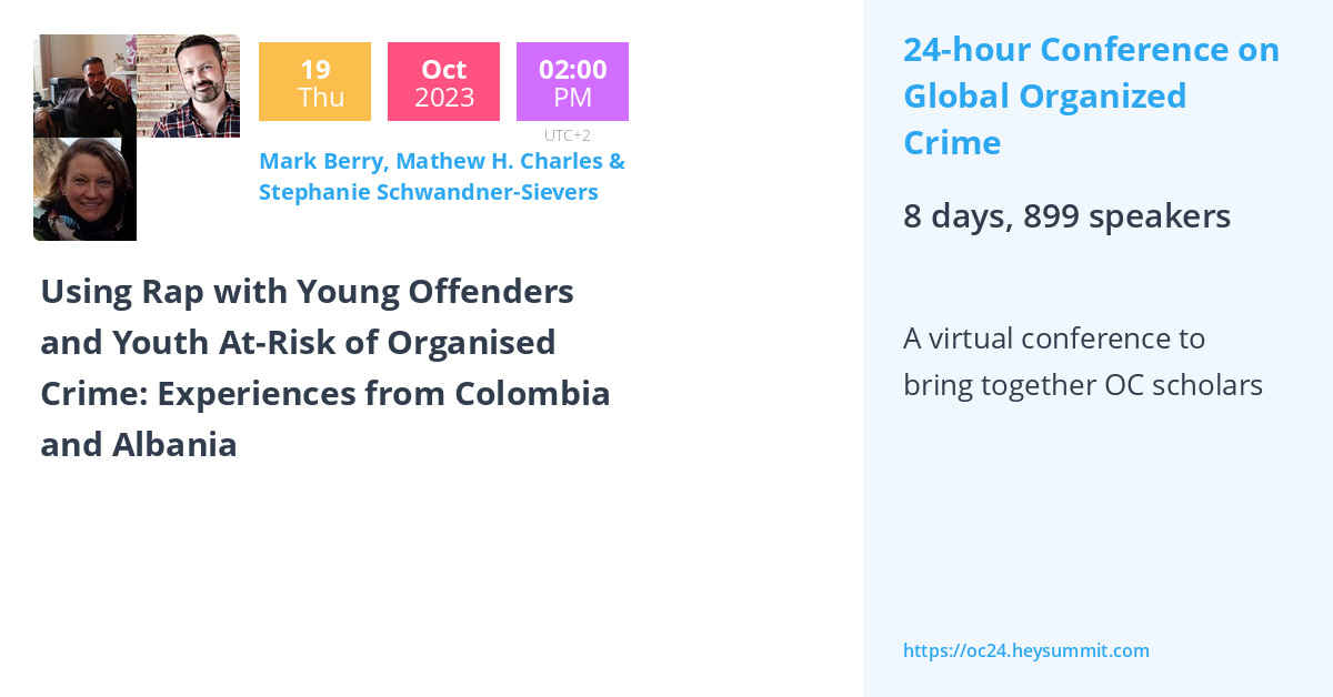 Mark Berry - 24-hour Conference on Global Organized Crime