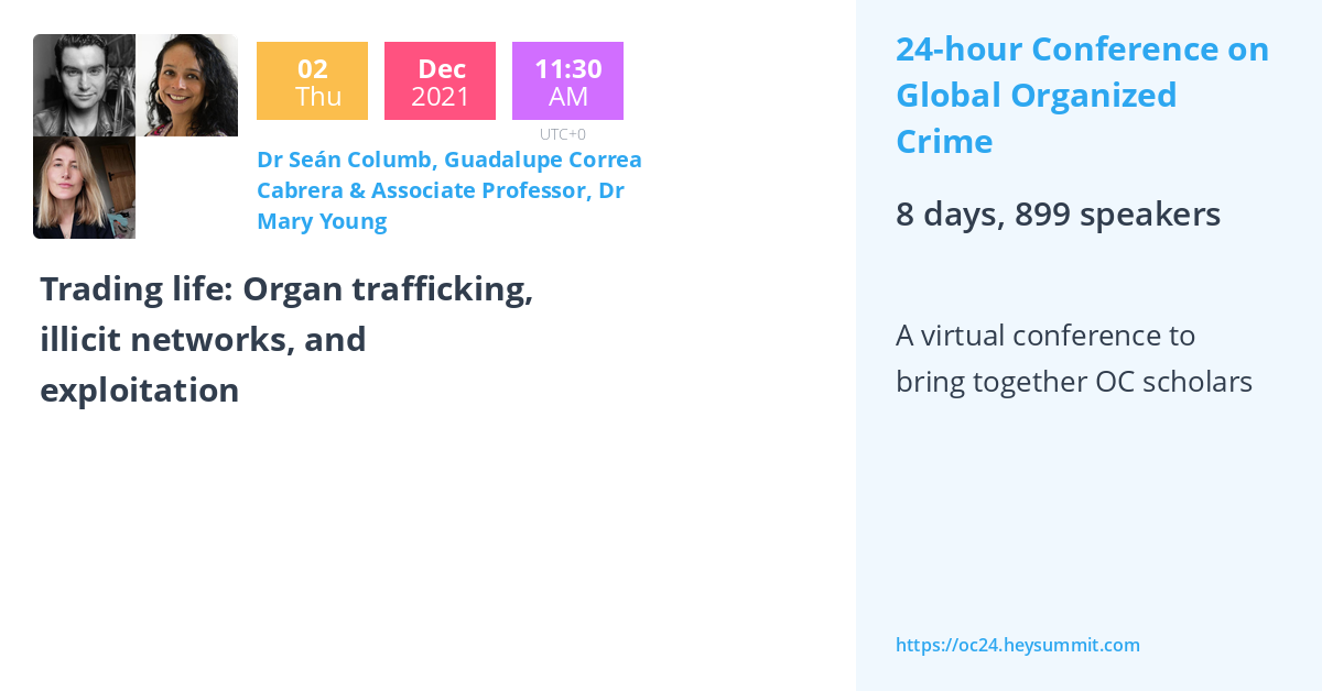 Dr Seán Columb - 24-hour Conference on Global Organized Crime