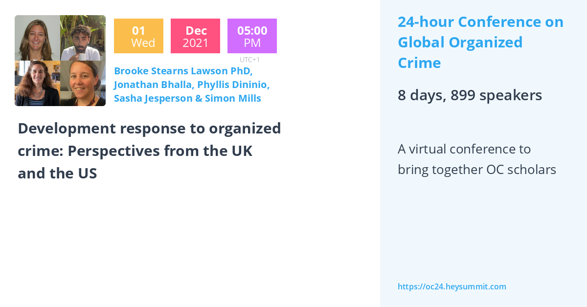 Simon Mills - 24-hour Conference on Global Organized Crime