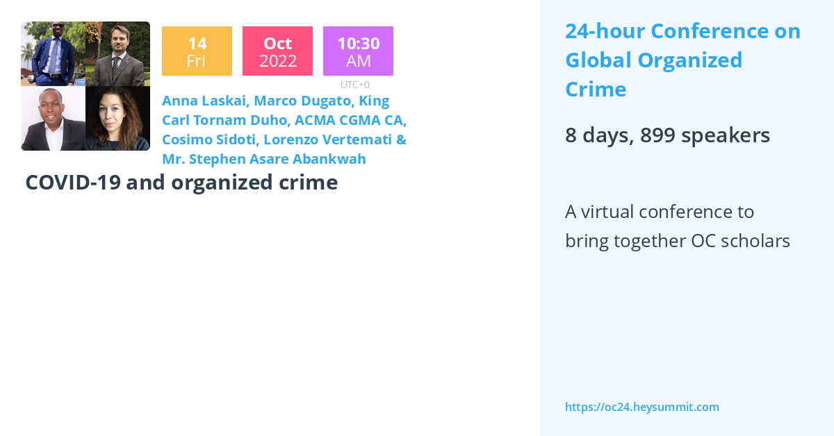 Mr. Stephen Asare Abankwah - 24-hour Conference on Global Organized Crime