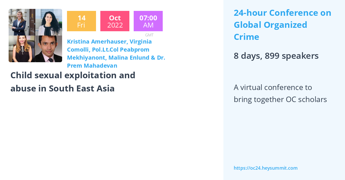 Virginia Comolli - 24-hour Conference on Global Organized Crime
