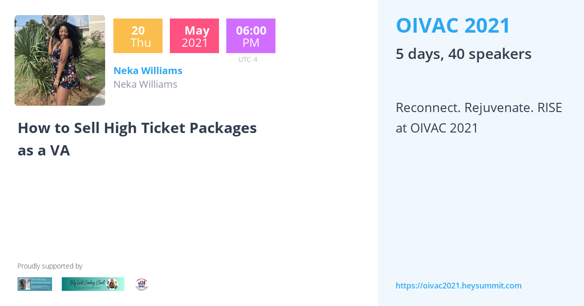 Neka Williams - OIVAC 2021