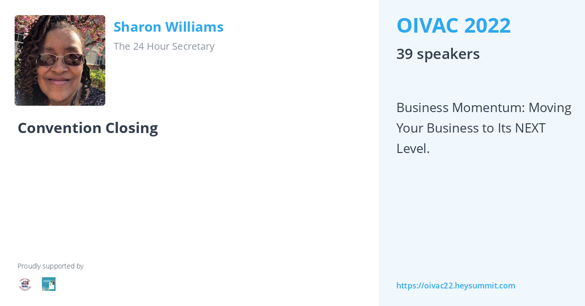 Sharon Williams - OIVAC 2022