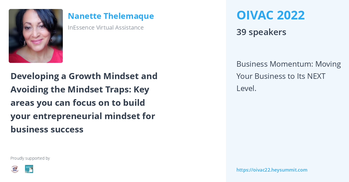 Developing a Growth Mindset and Avoiding the Mindset Traps: Key areas ...