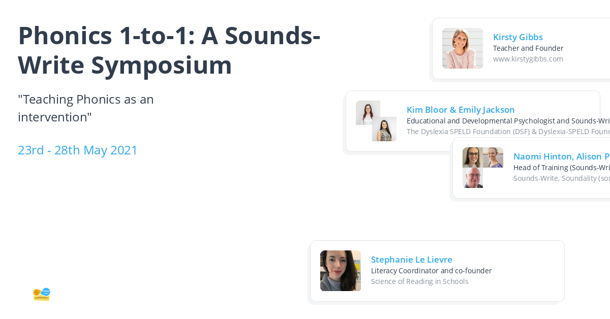 Reading in Text - Phonics 1-to-1: A Sounds-Write Symposium