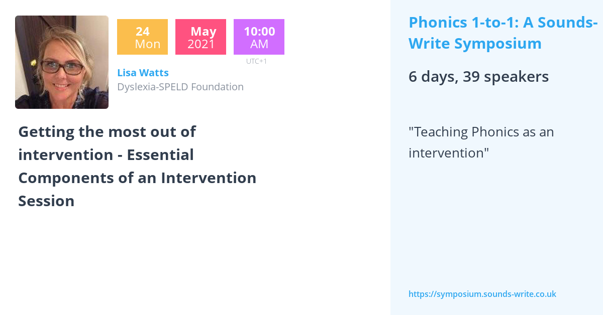 Getting the most out of intervention - Essential Components of an ...