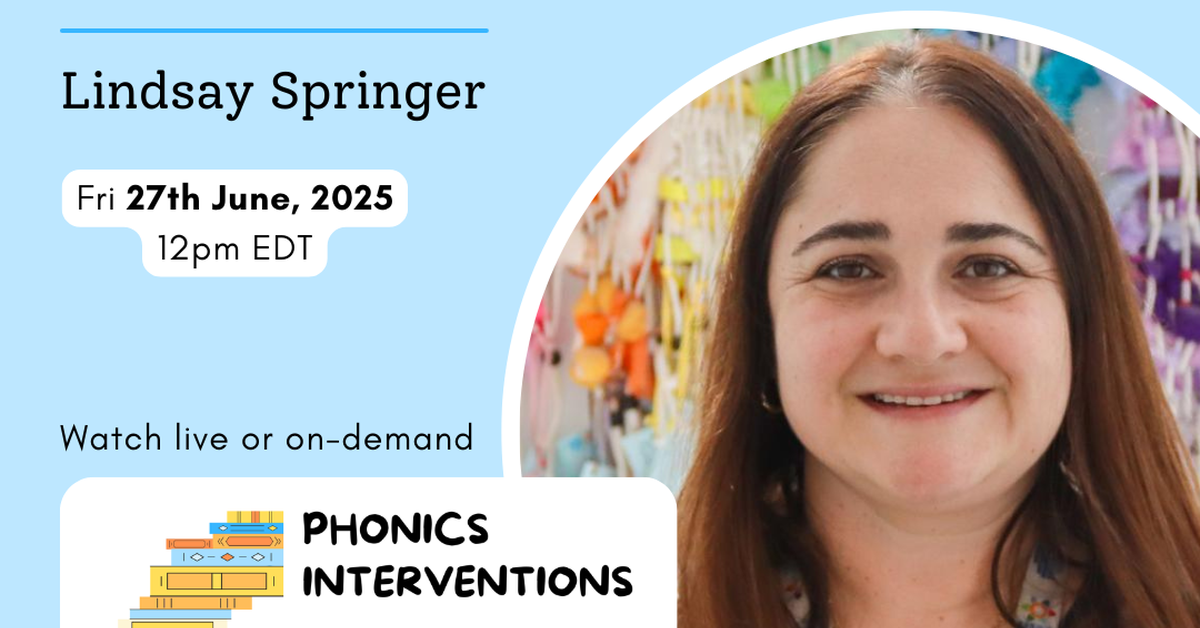 Making the Shift to a Speech-to-Print Literacy Intervention Program ...