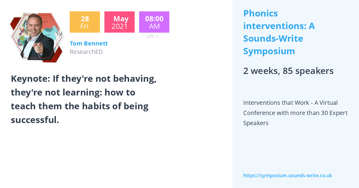 Keynote: If they're not behaving, they're not learning: how to teach ...