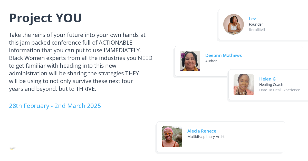 Speakers - Project YOU