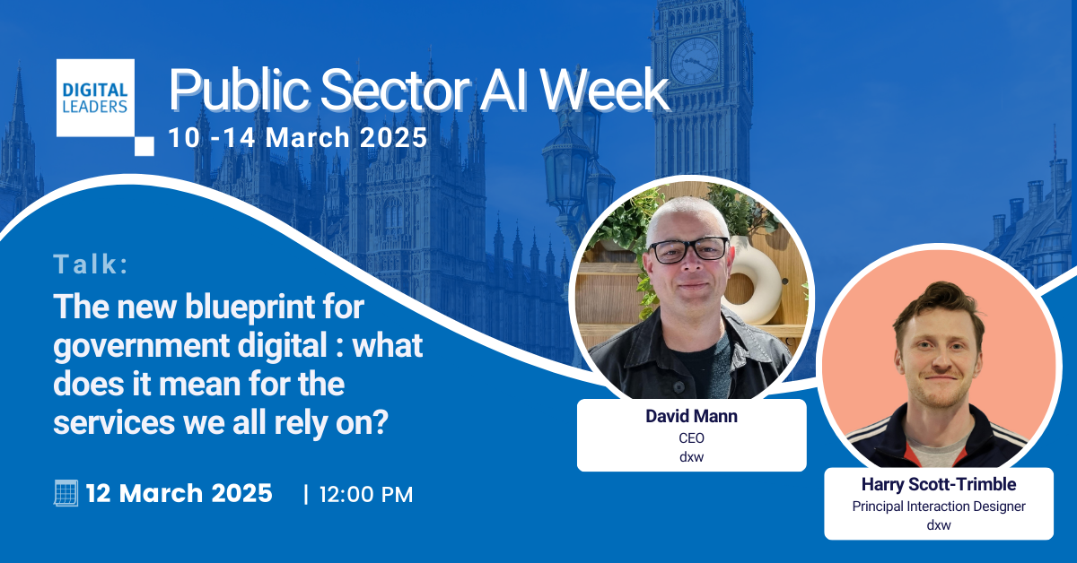 The new blueprint for government digital : what does it mean for the ...