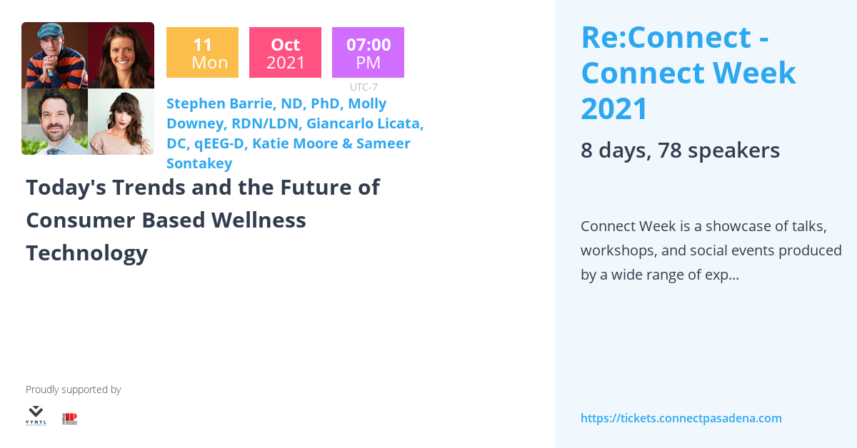 Stephen Barrie, ND, PhD - Re:Connect - Connect Week 2021