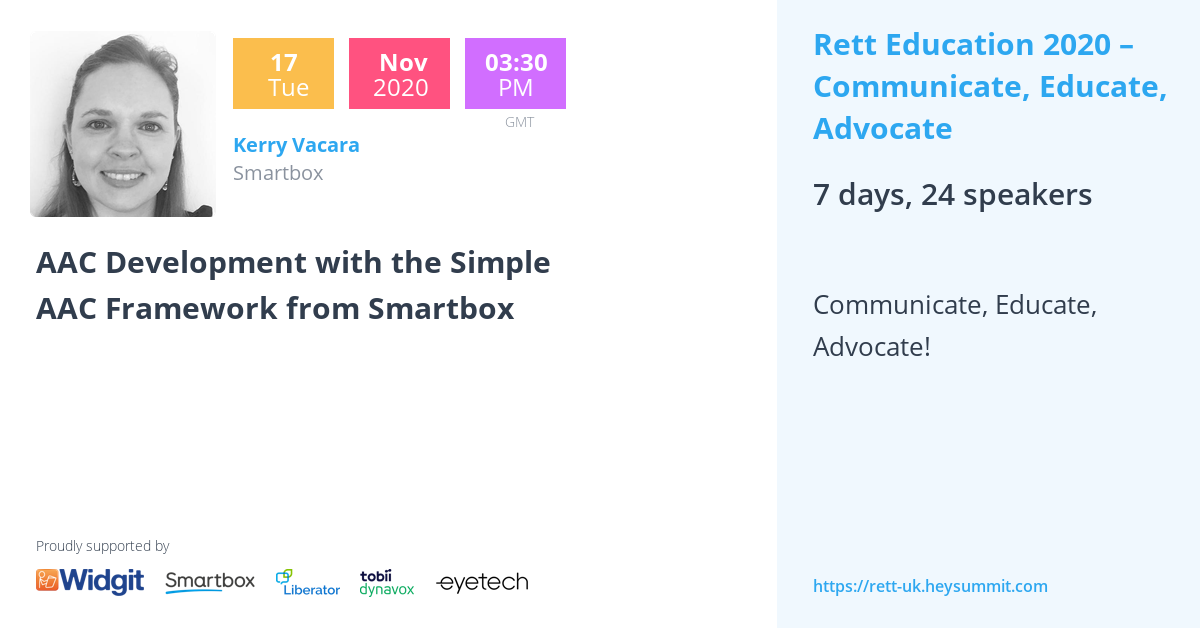 AAC Development with the Simple AAC Framework from Smartbox