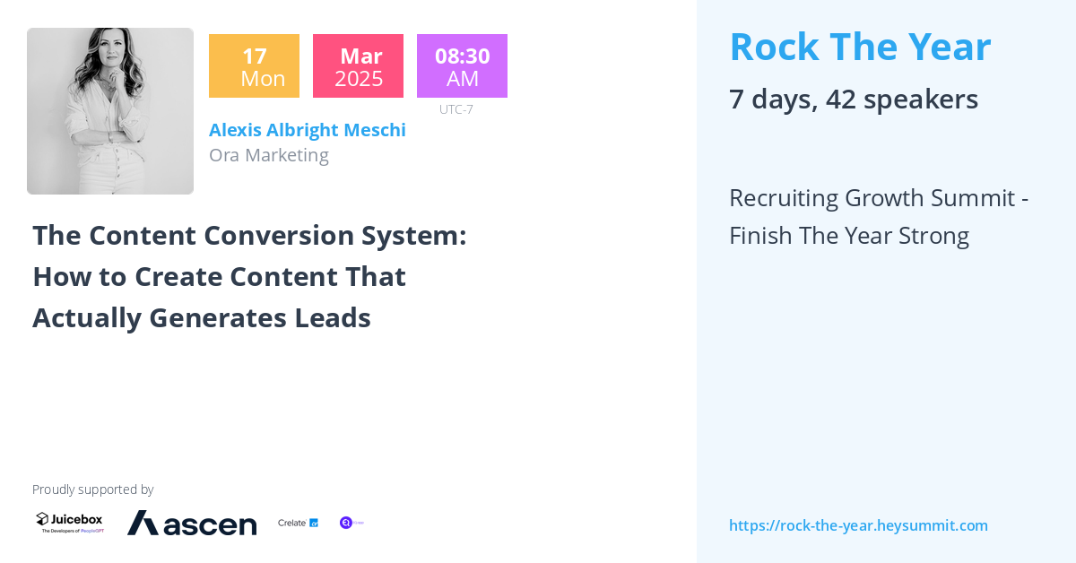 Alexis Albright Meschi - Rock The Year