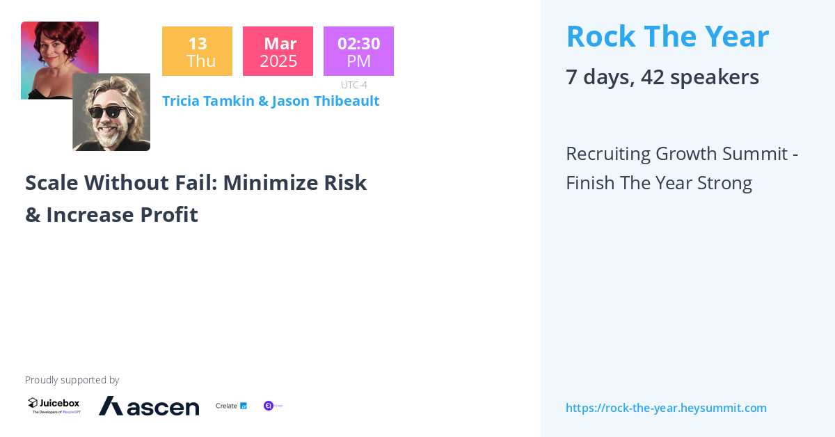 Scale Without Fail: Minimize Risk & Increase Profit