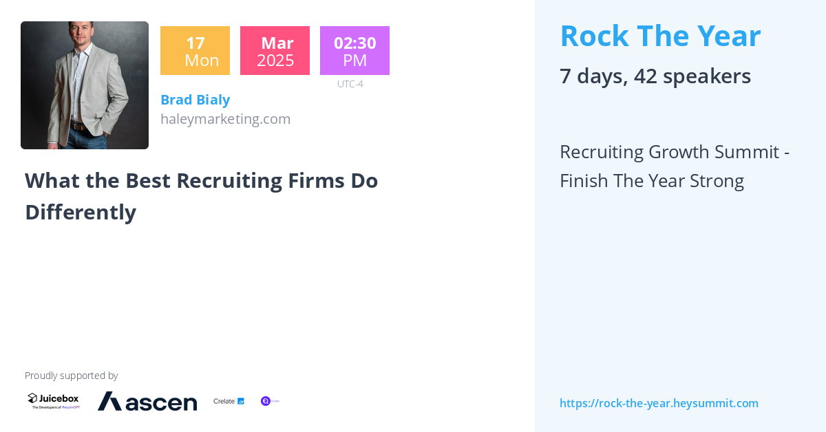What the Best Recruiting Firms Do Differently